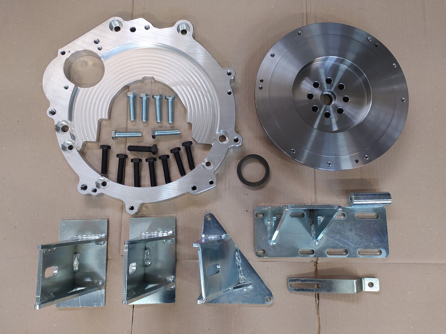 Kit completo per accoppiamento motore BMW M57 D1-Cambio Toyota LJ 70 ...